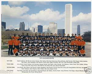 1974 CHICAGO BEARS 8X10 TEAM PHOTO OSBORNE DOUGLASS BUFFONE ASHER GARY ...