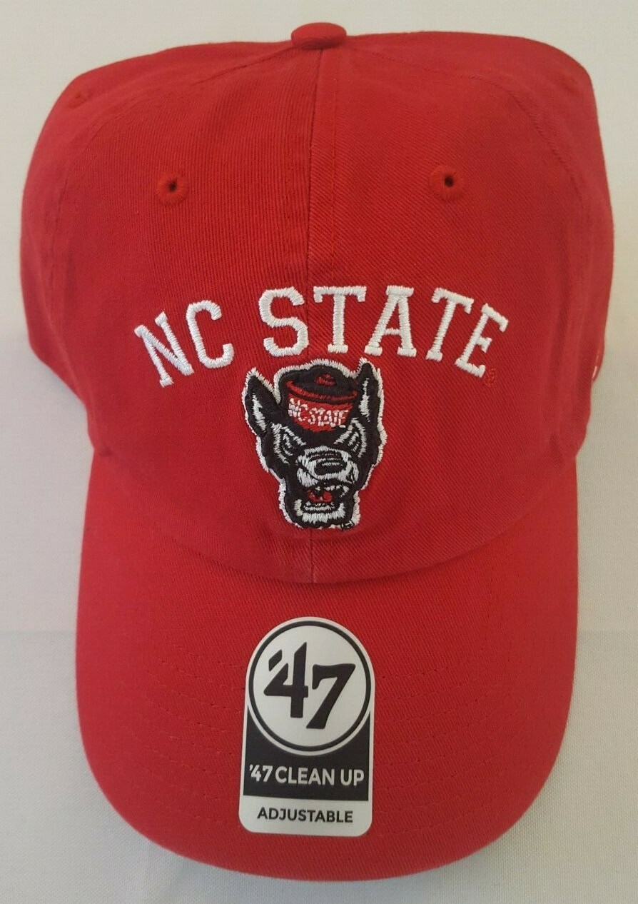 '47Brand North Carolina State University WolfPack Adjustable Red Hat ...