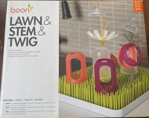 Boon Lawn Countertop Drying Rack Includes Twig & Flower Accessories NEW ...