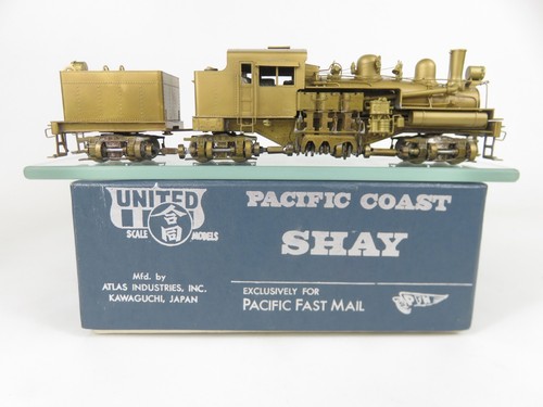 PFM Pacific Fast Mail Brass HO Pacific Coast 3-Truck Shay Logging ...