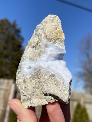Blue Lace Agate Natural Botryoidal Geode Crystal - Large | eBay