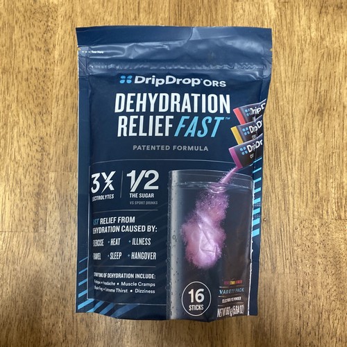 Drip Drop ORS Electrolyte Hydration Powder Sticks Dehydration Berry 8g ...