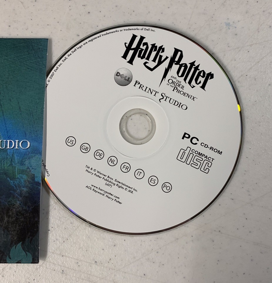 Harry Potter And The Order Of The Phoenix Print Studio PC CD-ROM | eBay