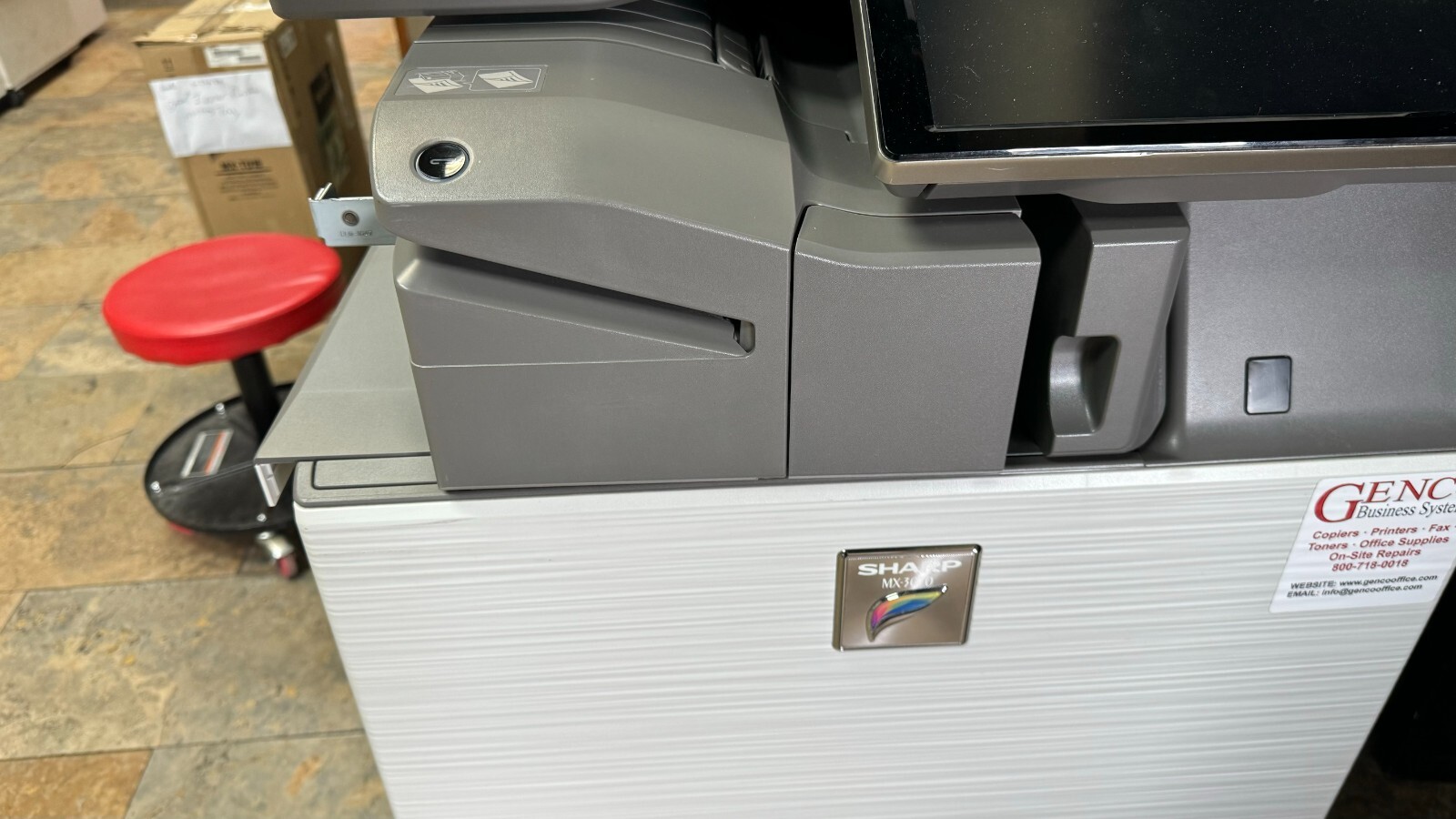 Sharp MX-FN27N 50-Sheet Stapling Finisher Accessory for 2650-6070 and ...