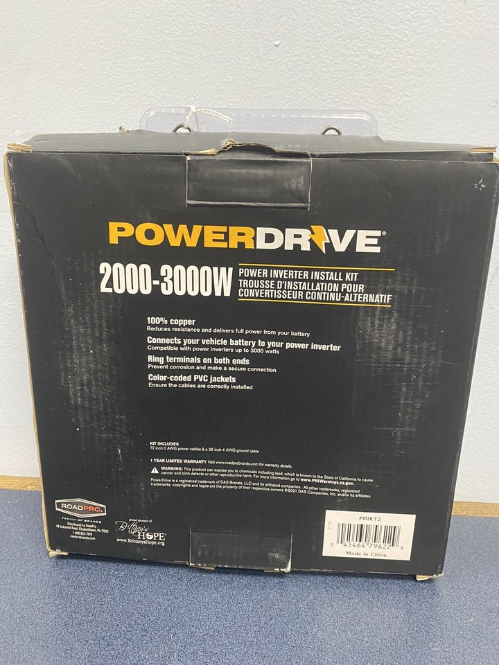 Powerdrive 2000 & 3000W Power Inverter Installation Kit PDIKT2 | eBay