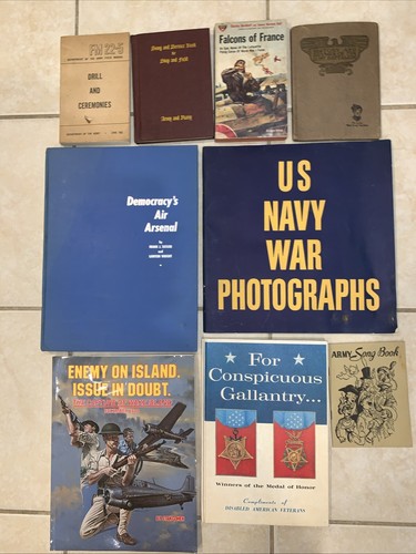 Lot Of 9 WW1 WWI & WW2 WWII & Misc Military Books Book | eBay
