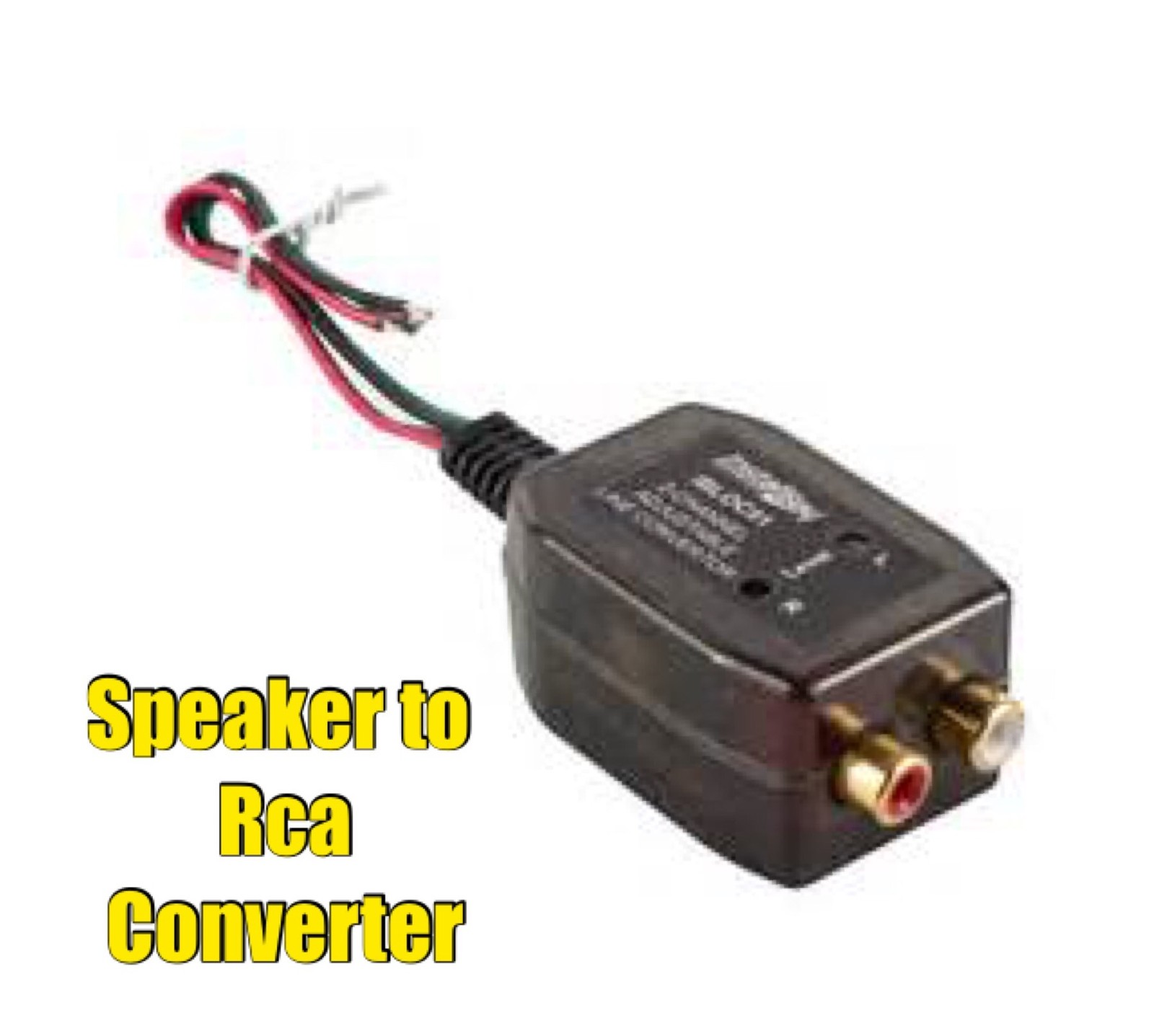 Add an Amp to Factory System Car Speaker to RCA Line Level Converter ...