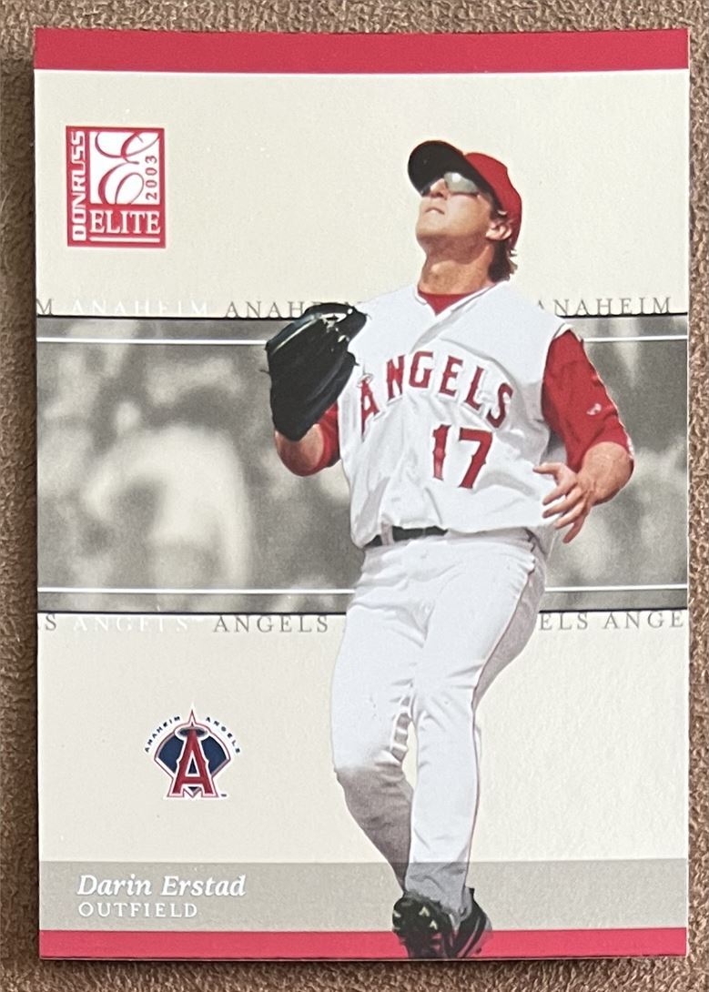 2003 Donruss Elite Darin Erstad Anaheim Angels #1 MLB Baseball Card | eBay