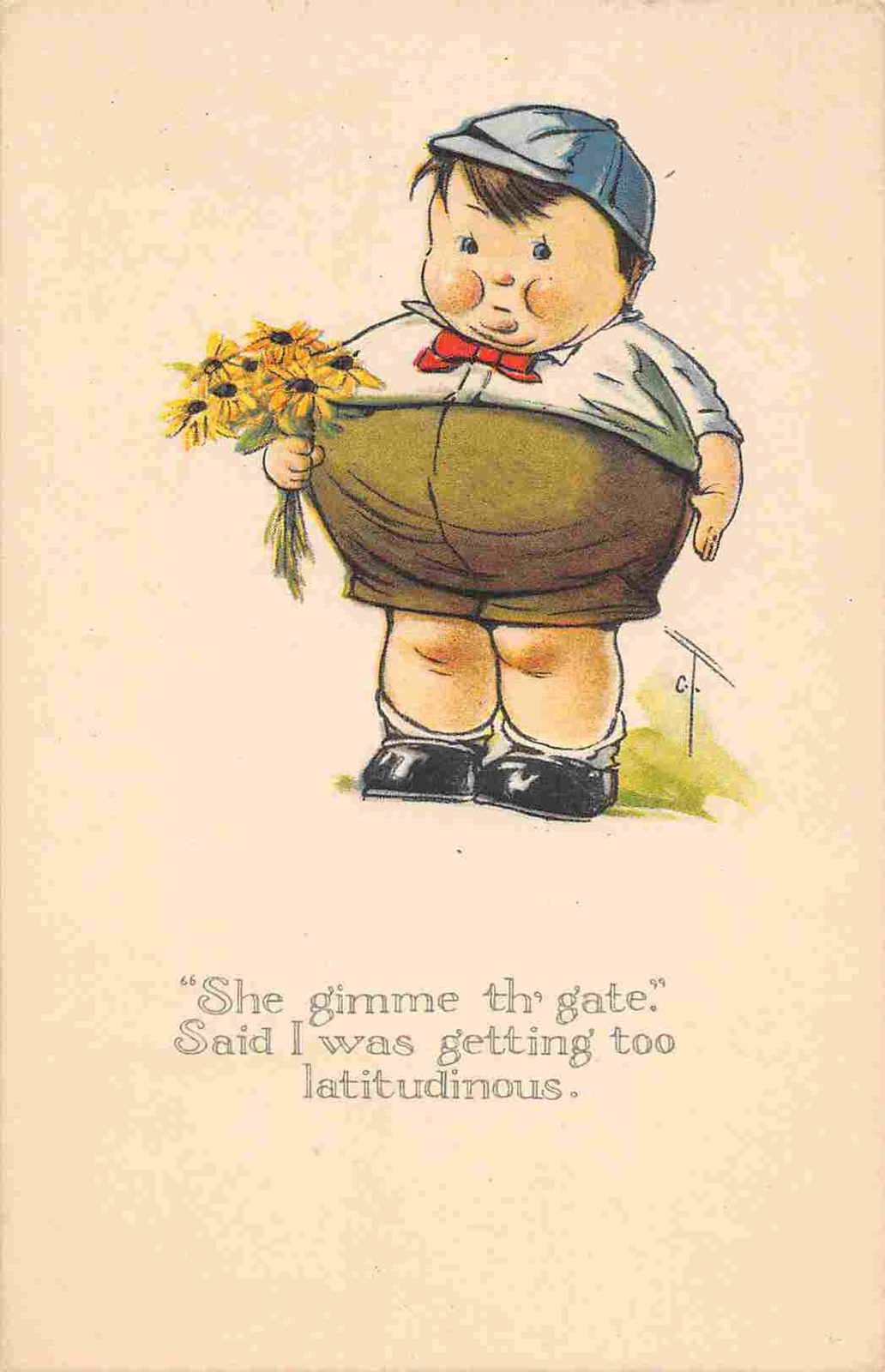 She Said I Was Getting Latitudinous Artist Charles Twelvetrees postcard ...