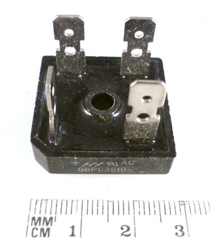 HY Electronic Co. GBPC3510 Bridge Rectifier 35A 1000V Faston Terminals ...