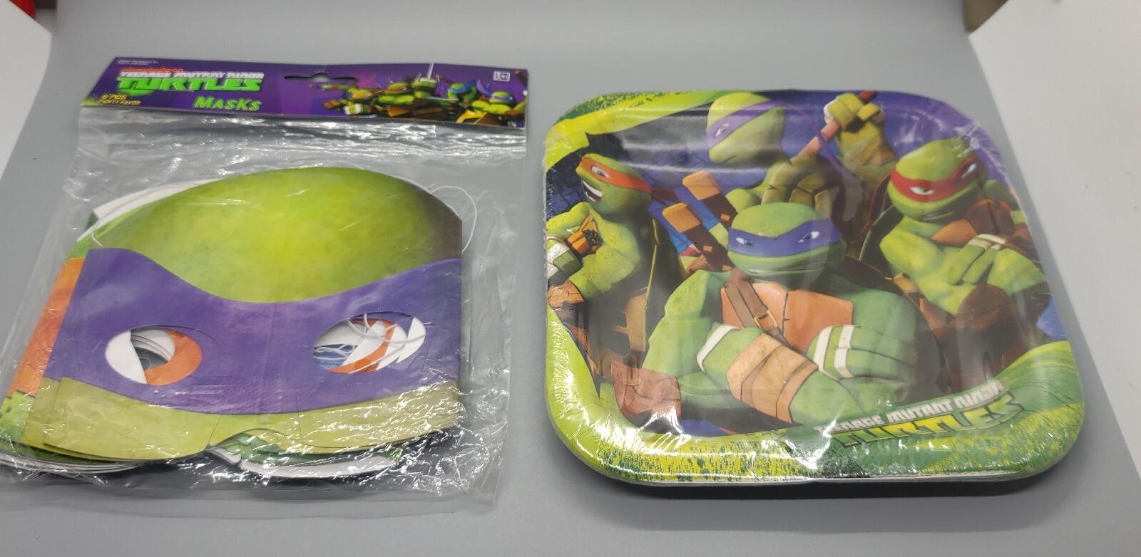 Teenage Mutant Ninja Turtles Masks/Plates (8 Ct) TMNT Birthday Party ...