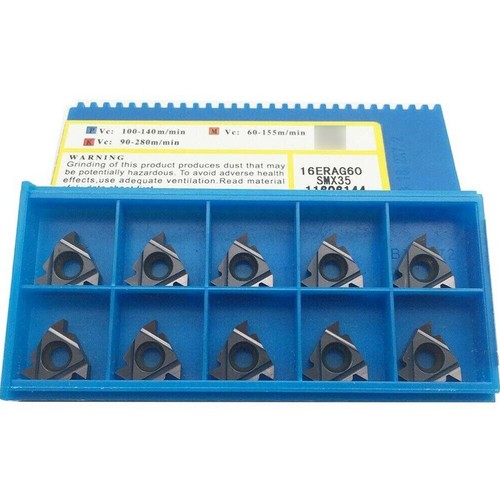 and Long Lasting 10pc Indexable Carbide Threading Inserts for Stainless ...