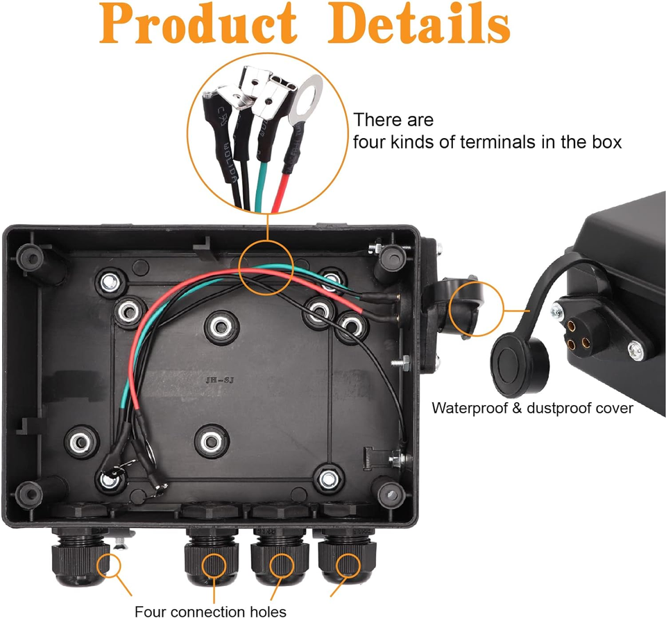 Winch Solenoid Relay Control Contactor Box for 8000-17000Lbs Electric ...