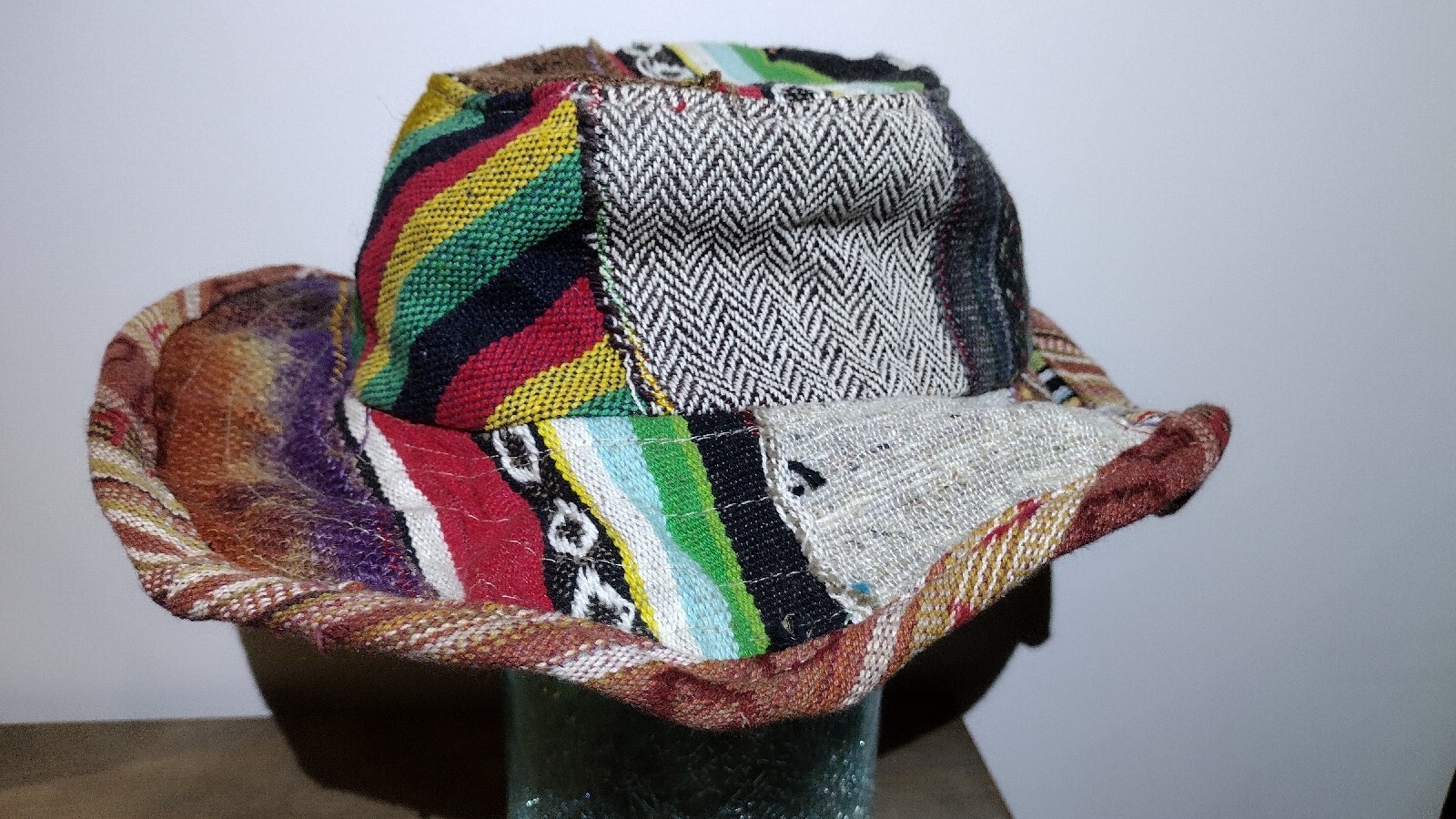 Recycled by Gypsy Rose Bucket Hat Corduroy Patch Work… - Gem