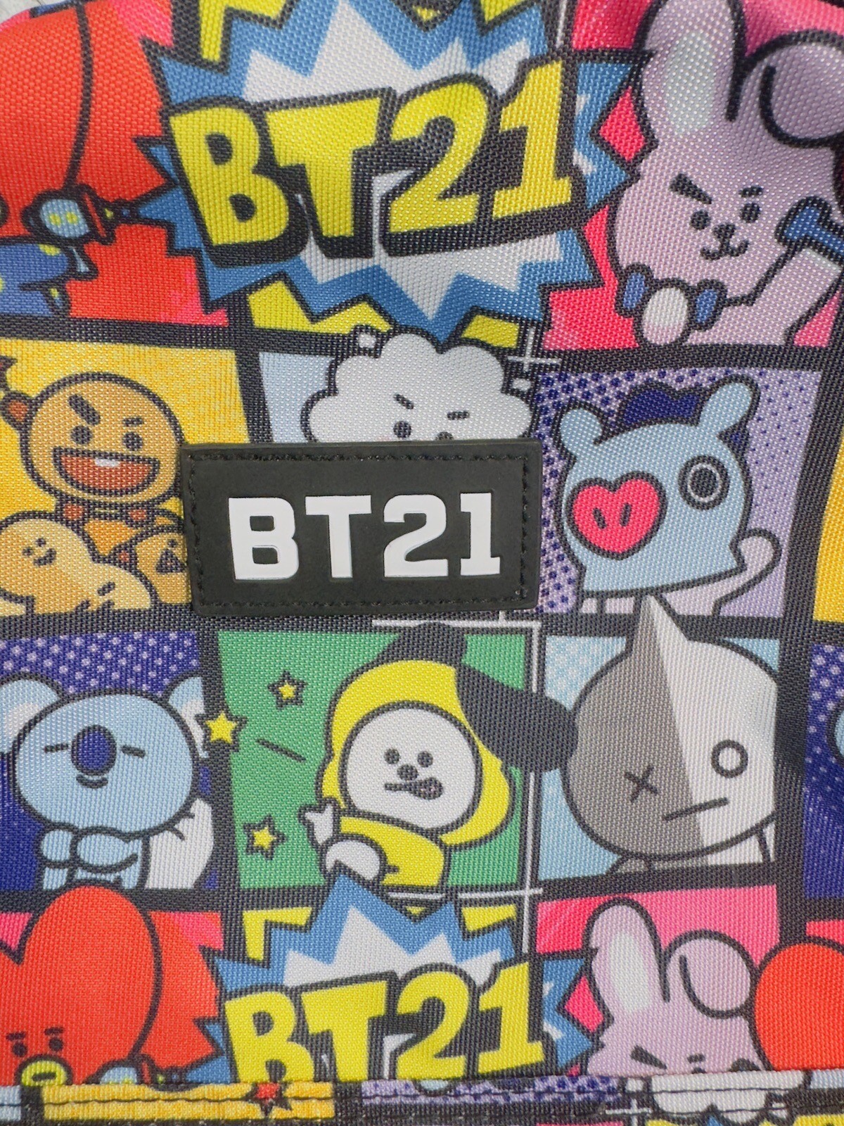 BT21 Line Friends BTS Characters Squares Grid Backpac… - Gem