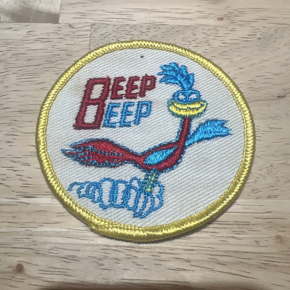 VTG 60's 70's Plymouth Road Runner "Beep Beep" Patch, Muscle Car, Embroidered | eBay