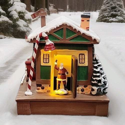 Switchman Santa Train Station Hawthorne Christmas Village Lighted With ...