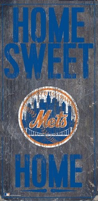 New York Mets Sign Wood 6x12 Home Sweet Home Design | eBay