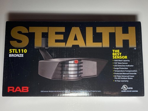 RAB Lighting STL110 Stealth 110 Sensor, 110 Degrees View Detection ...