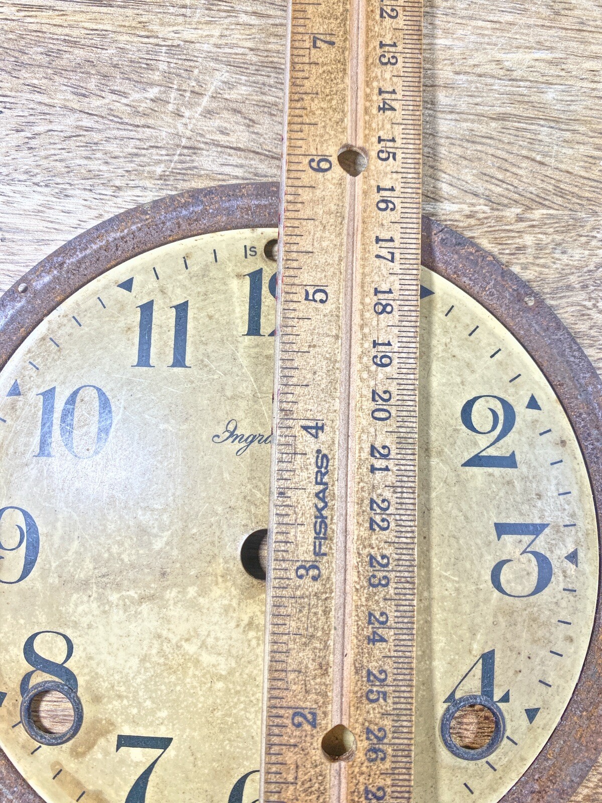 Old Ingraham Clock Movement Dial Pan (5.68 Inch Or 144.32mm Dia) (KD270 ...