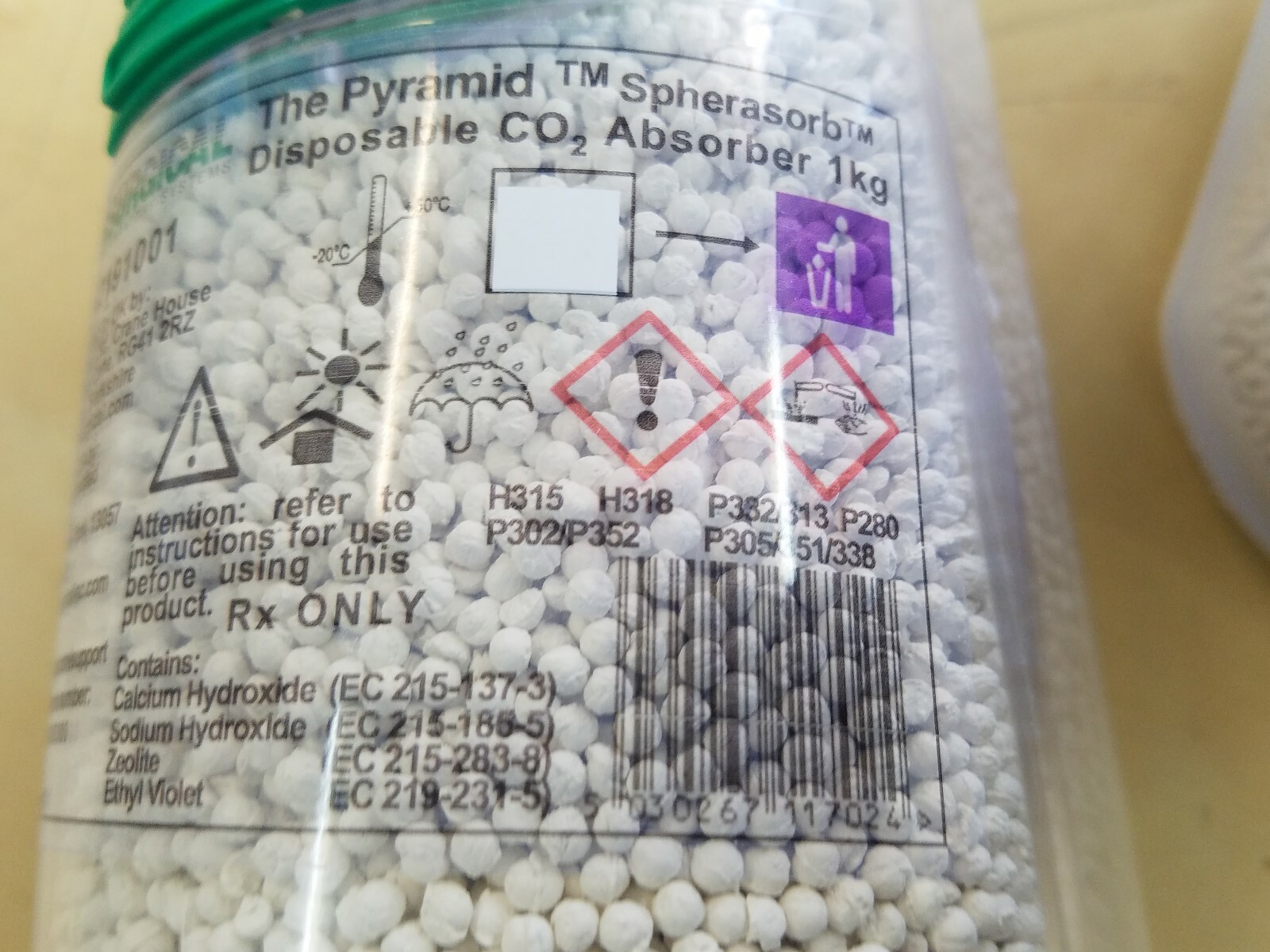 Lot of 3 Intersurgical 2191001 Pyramid Spherasorb Disposable CO2 ...