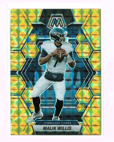 2023 Panini Mosaic Malik Willis Reactive Yellow Prizm SP #235 Tennessee ...