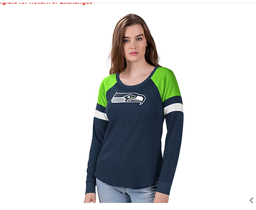 Seattle Seahawks Womens Thermal Size MED NFL Team Ladies Point Guard ...