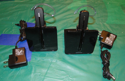 2 Original Plantronics CS540 Wireless Headset With Plantronics C054 ...