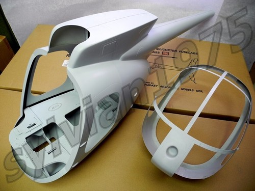 FUNKEY Scale Fuselage NH-500E .60 (700) Size UNPAINTED with Landing ...