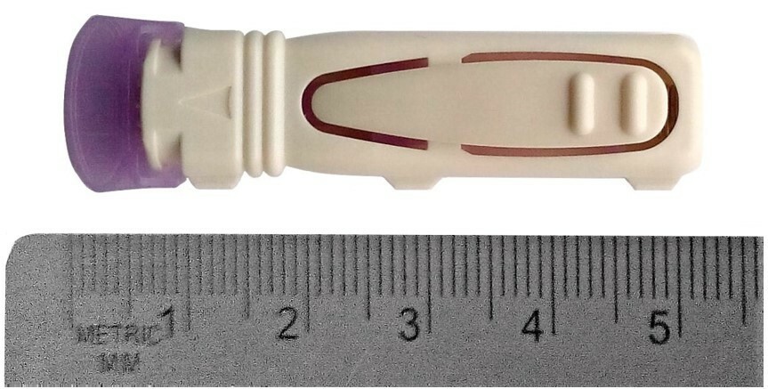100x Unistik 3 GENTLE Lilac Lancets Blood Glucose Finger Pricker ...