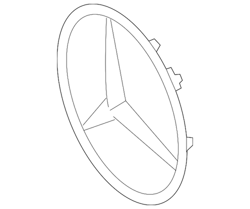 MERCEDES-AMG Emblem Support - Mercedes-Benz (177-888-42-00-64) | DEALER ...