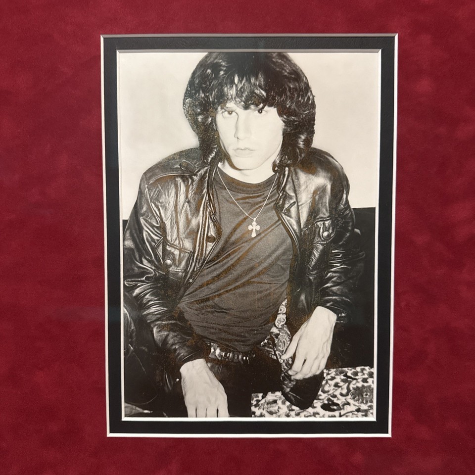 JIM MORRISON ORIGINAL AUTOGRAPH HAND-SIGNED - FRAMED WITH PERIOD PHOTOS ...