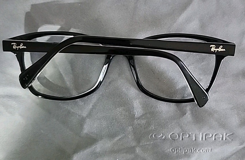 Ray-Ban RB 5362 2034 Black Full Rim Plastic Eyeglasses Frames 54-17-140 ...