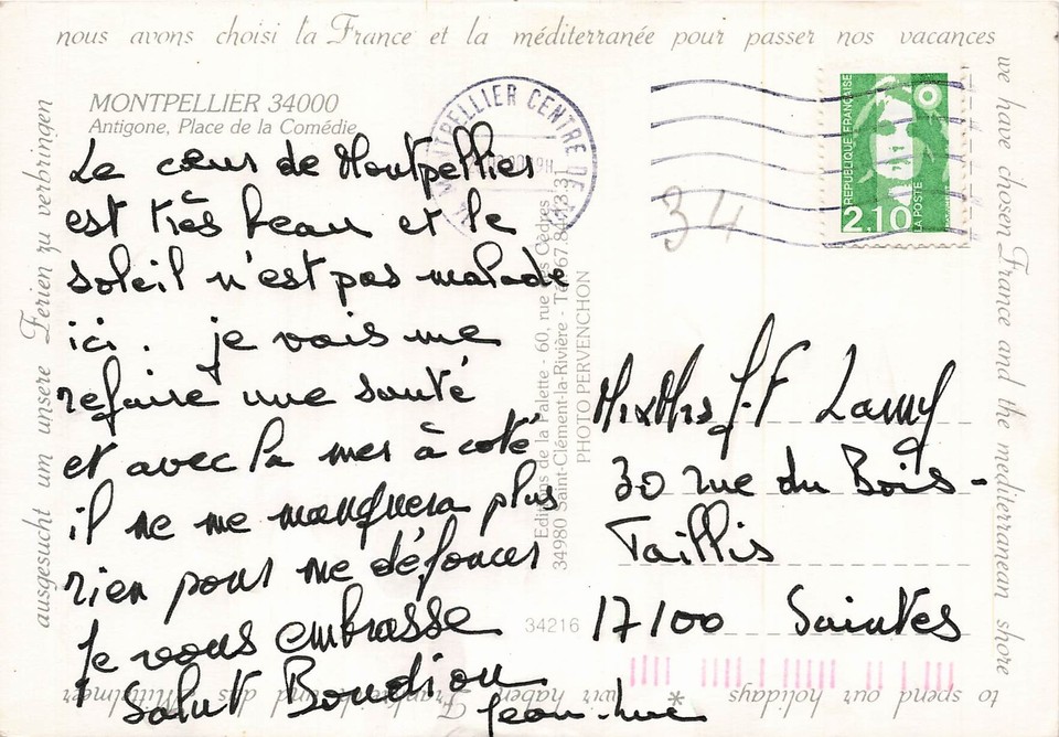 34 MONTPELLIER ANTIGONE PLACE DE LA COMEDIE | eBay