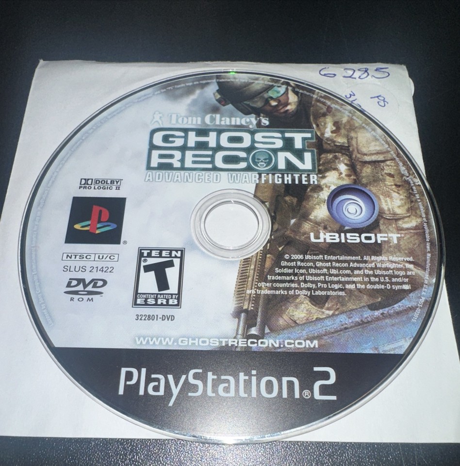 Tom Clancy's Ghost Recon: Advanced Warfighter PlayStation 2 PS2 Disc Only G285 8888322801| eBay