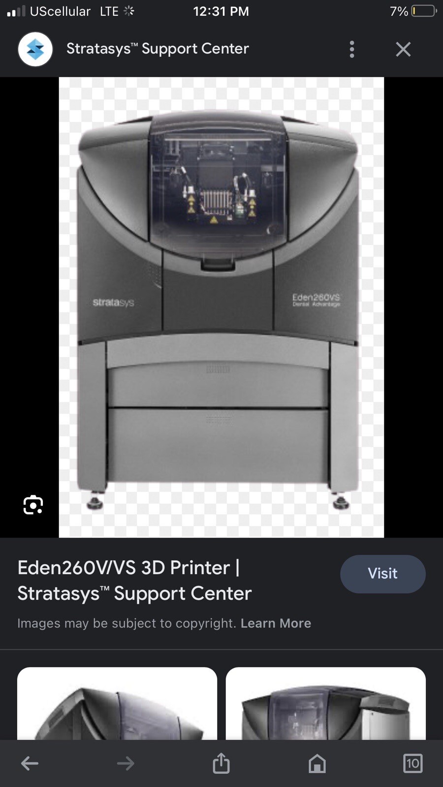 Eden 260 Vs 3D Printer With Dental Advantage By Stratasys | eBay