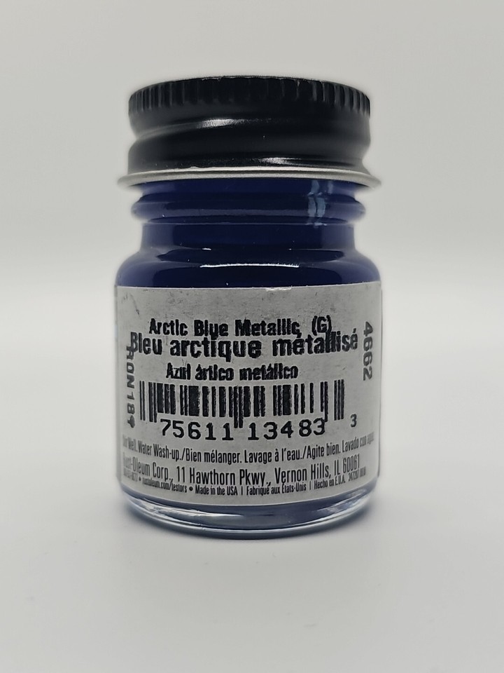 DISCONTINUED Testors Model Master Acrylic Paint: Arctic Blue Metallic ...