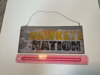 Hawkeye Nation Sign- Iowa Hawkeyes Tin Sign With Adjustable Wire | eBay