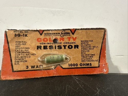Workman Electronic Ceramic Resistor Model 3G-1K | 3 Watt 1000 Ohms | eBay