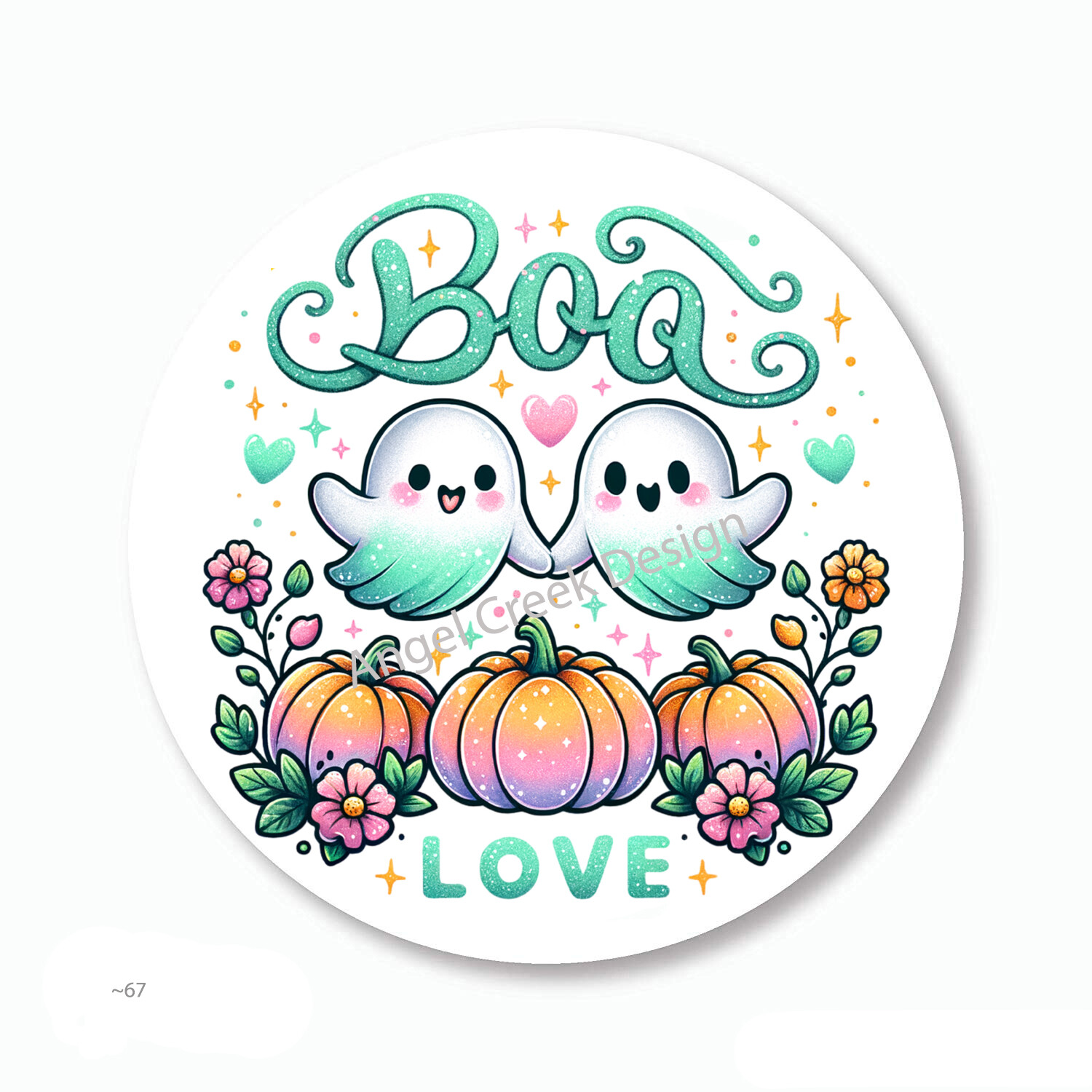 Cute Ghost BOO LOVE Halloween Favors Scrapbook Stickers Envelope Seals ...