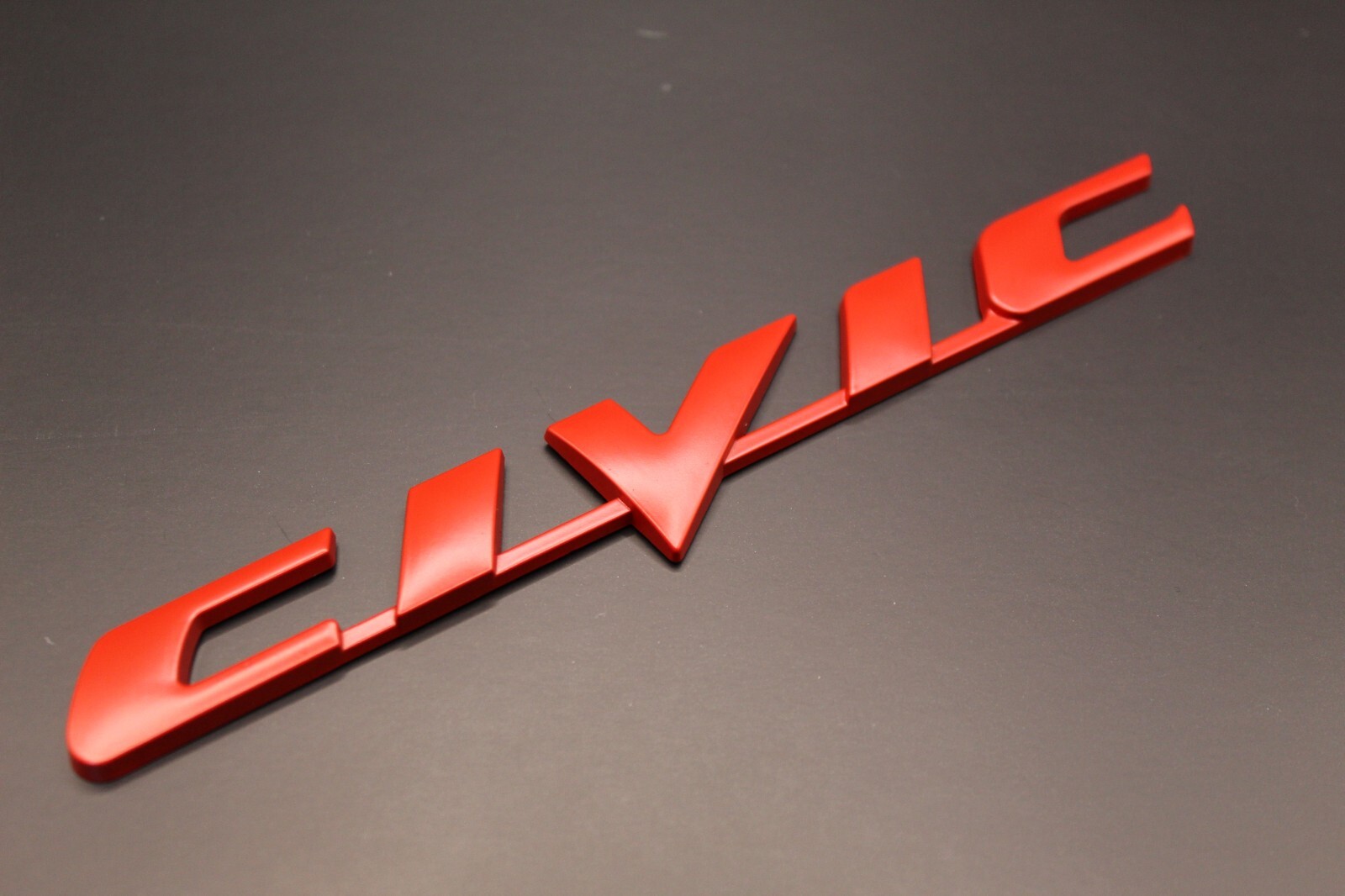 Civic Badge Black Red Chrome Silver LETTERS Rear Boot Tailgate For ...