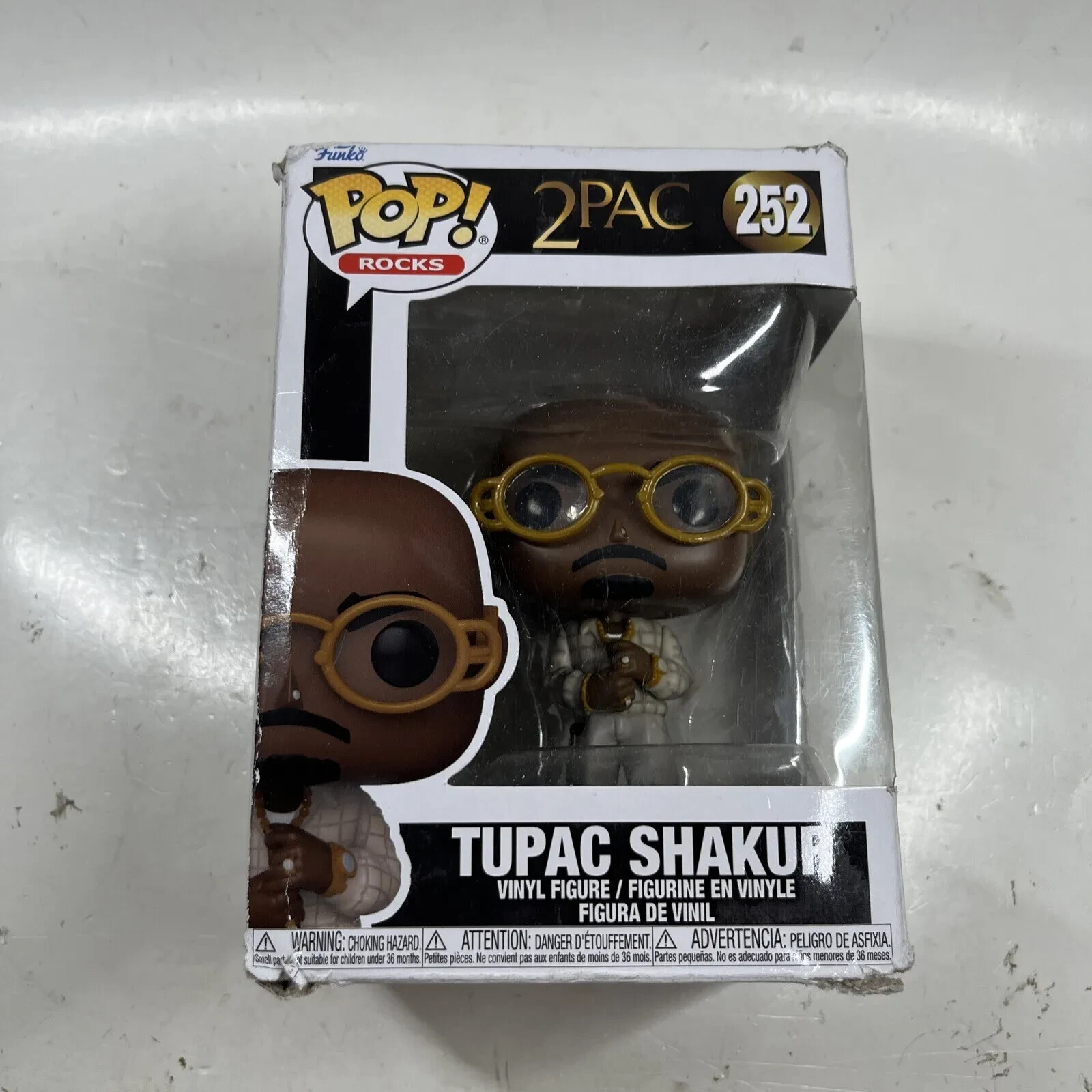 Funko POP! Rocks 2PAC #252 "Tupac Shakur" Vinyl Figure Free Ship Box Damage | eBay