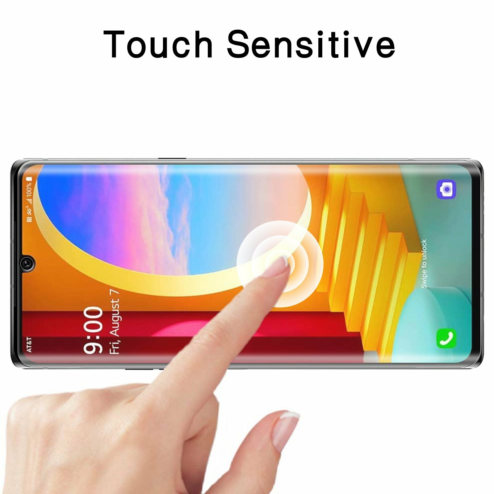 For LG Velvet 5G Soft Hydrogel Film Full Coverage 3D Curved Screen ...