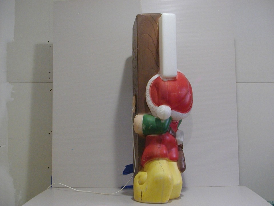 Vintage General Foam Elf Santa's Workshop Lighted Christmas Blow Mold ...