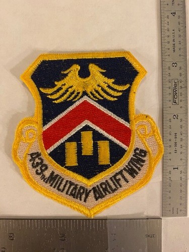 ORIGINAL/AUTHENTIC US Air Force 439th Tactical Airlift Wing Crest Patch ...