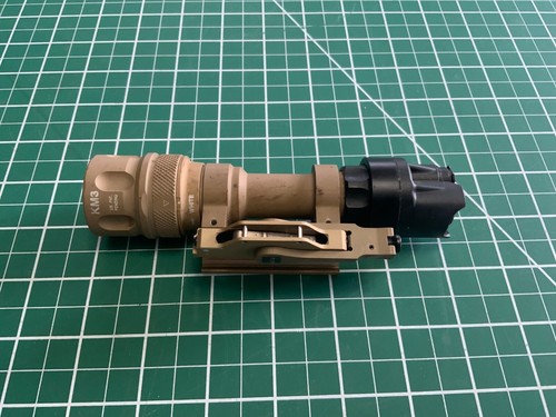 Used Surefire M952V TN Tan Weapon Flashlight M93 Mount KM3 White IR ...