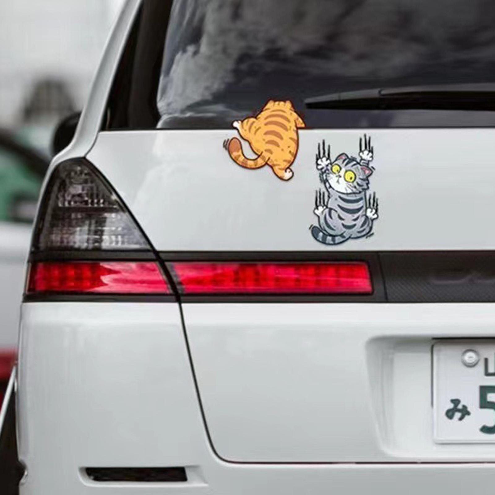 Cute Cat Adhesive Vinyl Decal Sticker Cat Car Decal Car Sticker For Car ...