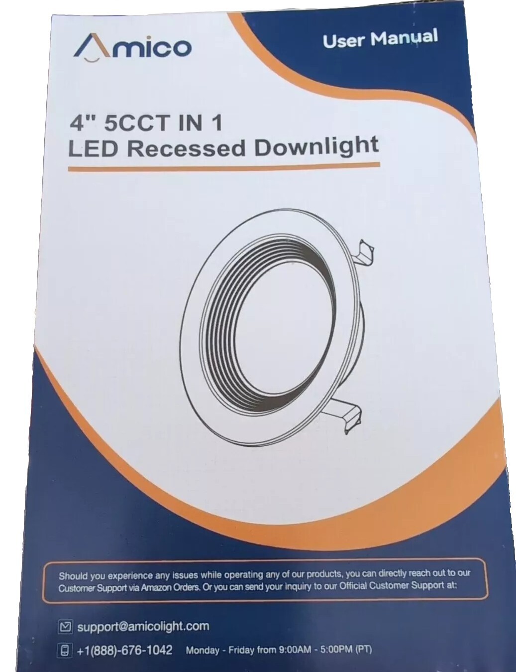 Amico White Dimmable 4 Inch 5CCT IN 1 LED Recessed Downlight Pack Of 24 ...