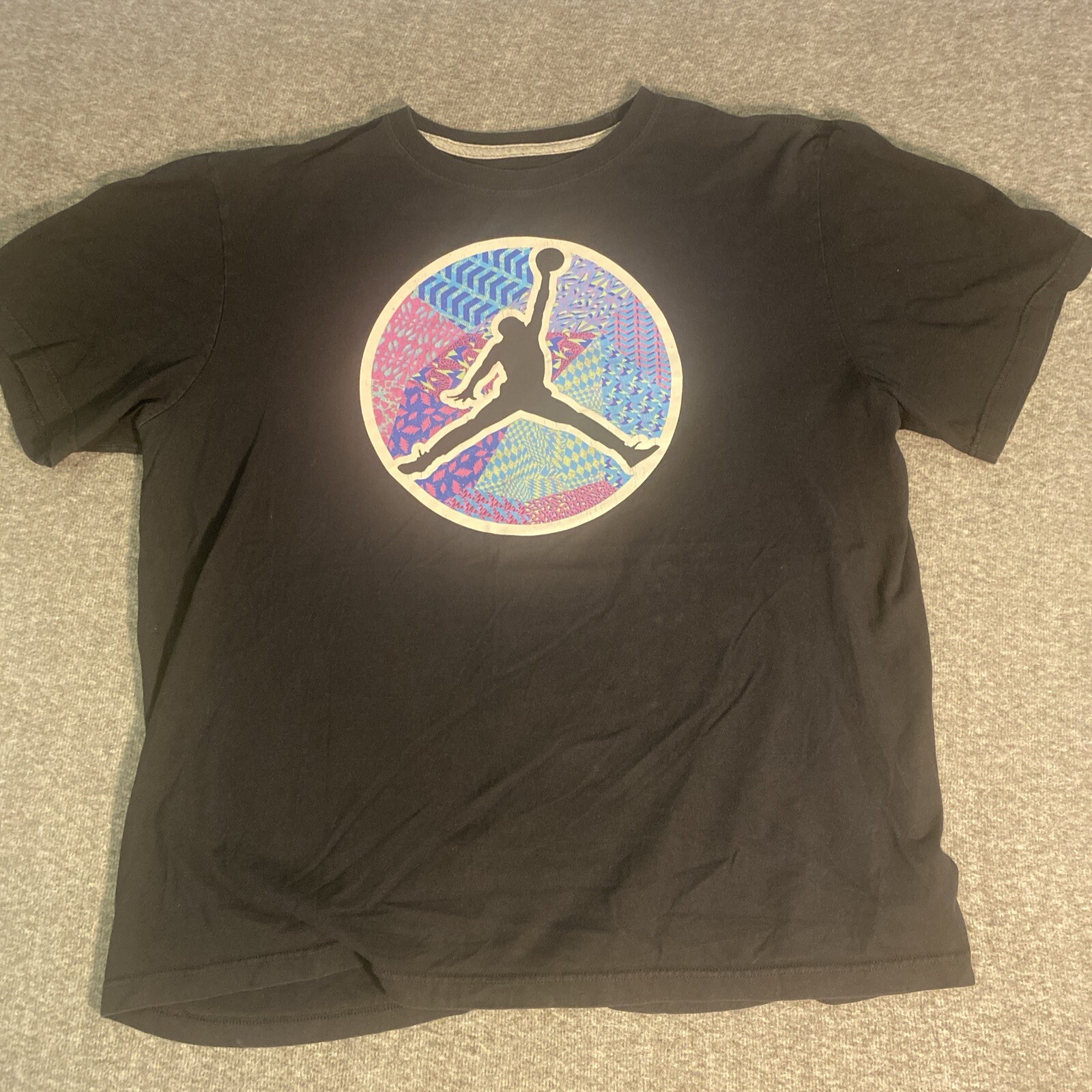 Nike Skyline Jumpman Jordan #23 Black Tee size XL - Gem