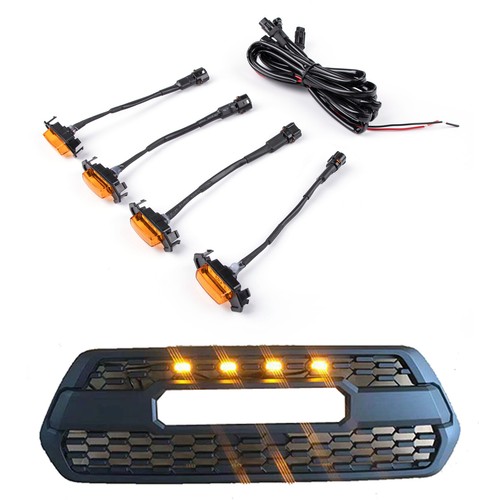 4PCS/Set LED Lights For Front Bumper Grille Tacoma 2016-2023 PT228 ...
